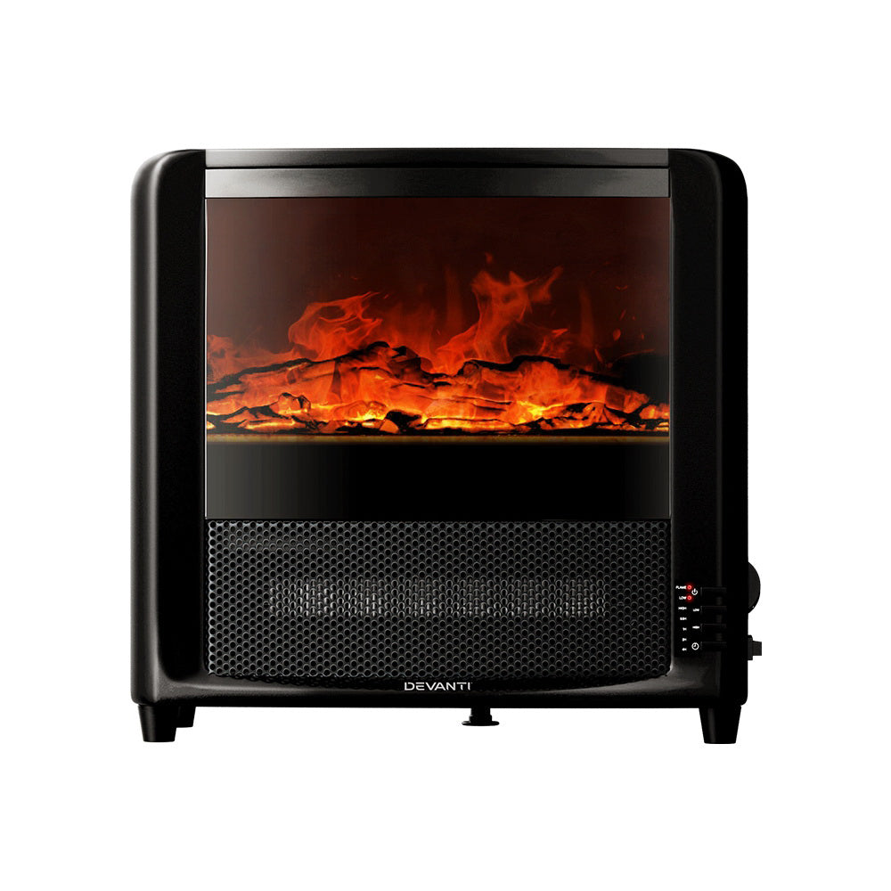 Devanti Electric Fireplace Fire Heaters 2000W – Factory Direct Australia