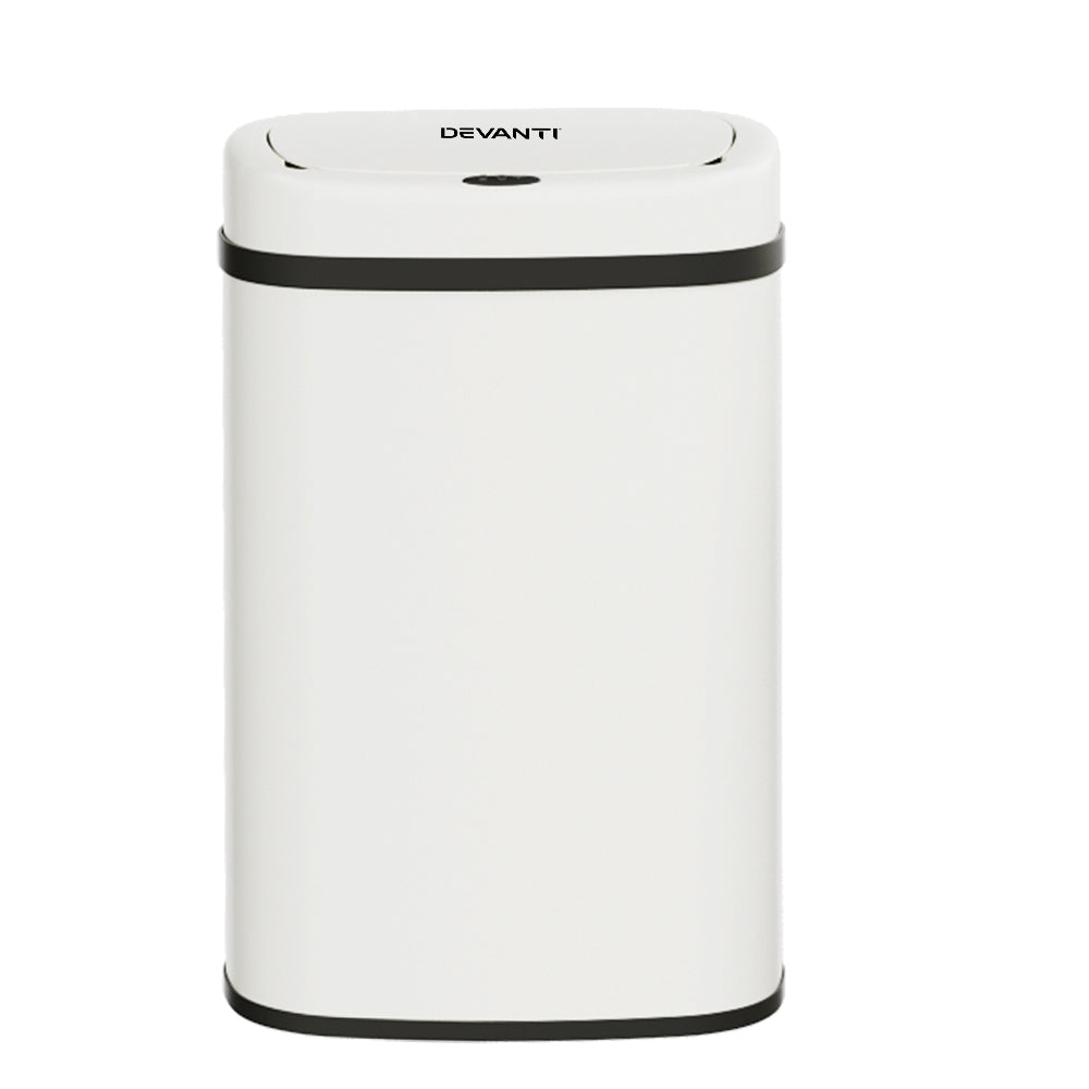 Devanti 50L Sensor Bin Motion Rubbish Automatic White – Factory Direct ...