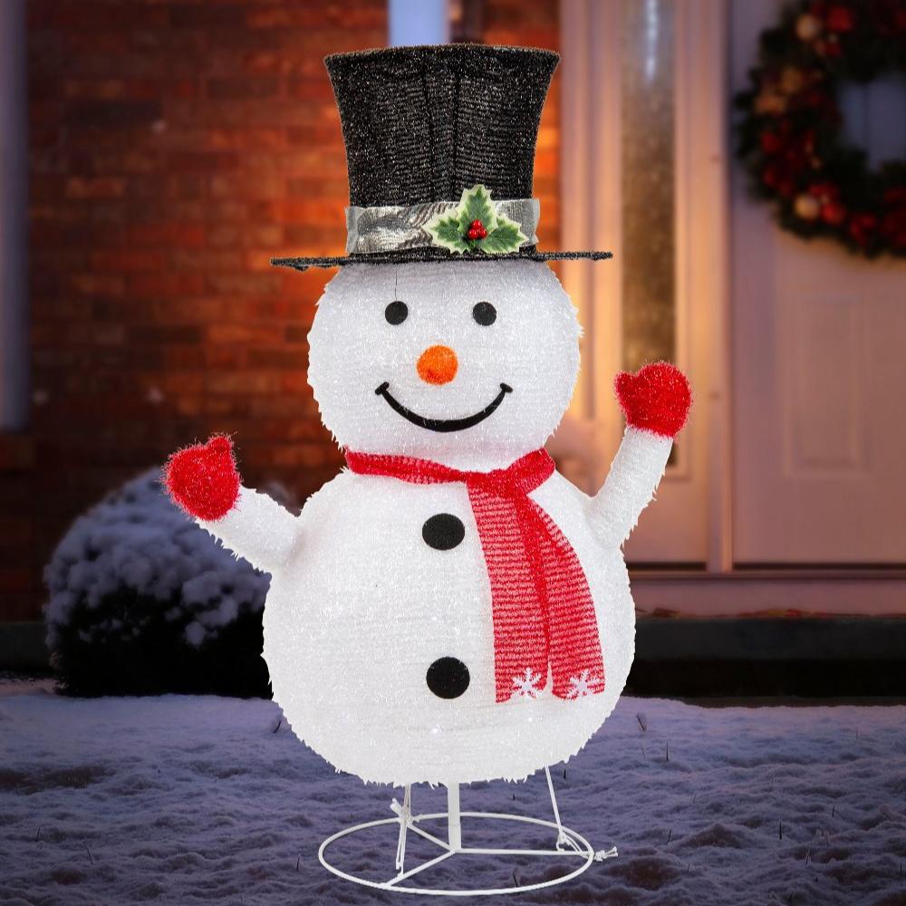 LED Pop Up Snowman with Stand 85cm – Factory Direct Australia